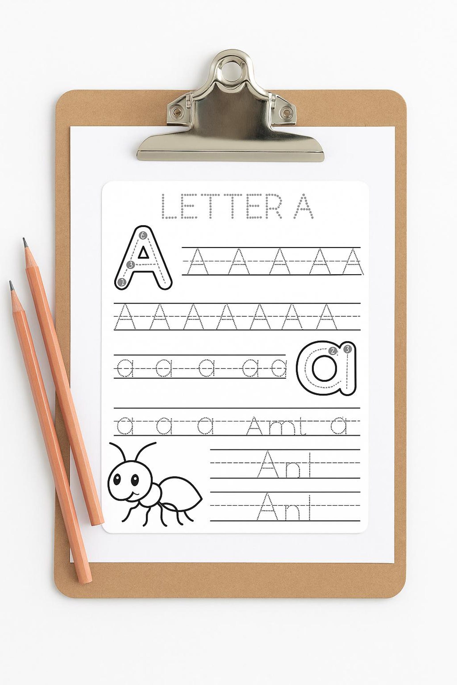 Alphabet Tracing Worksheet Bundle A-Z: Minimalist Printable for Kids ...