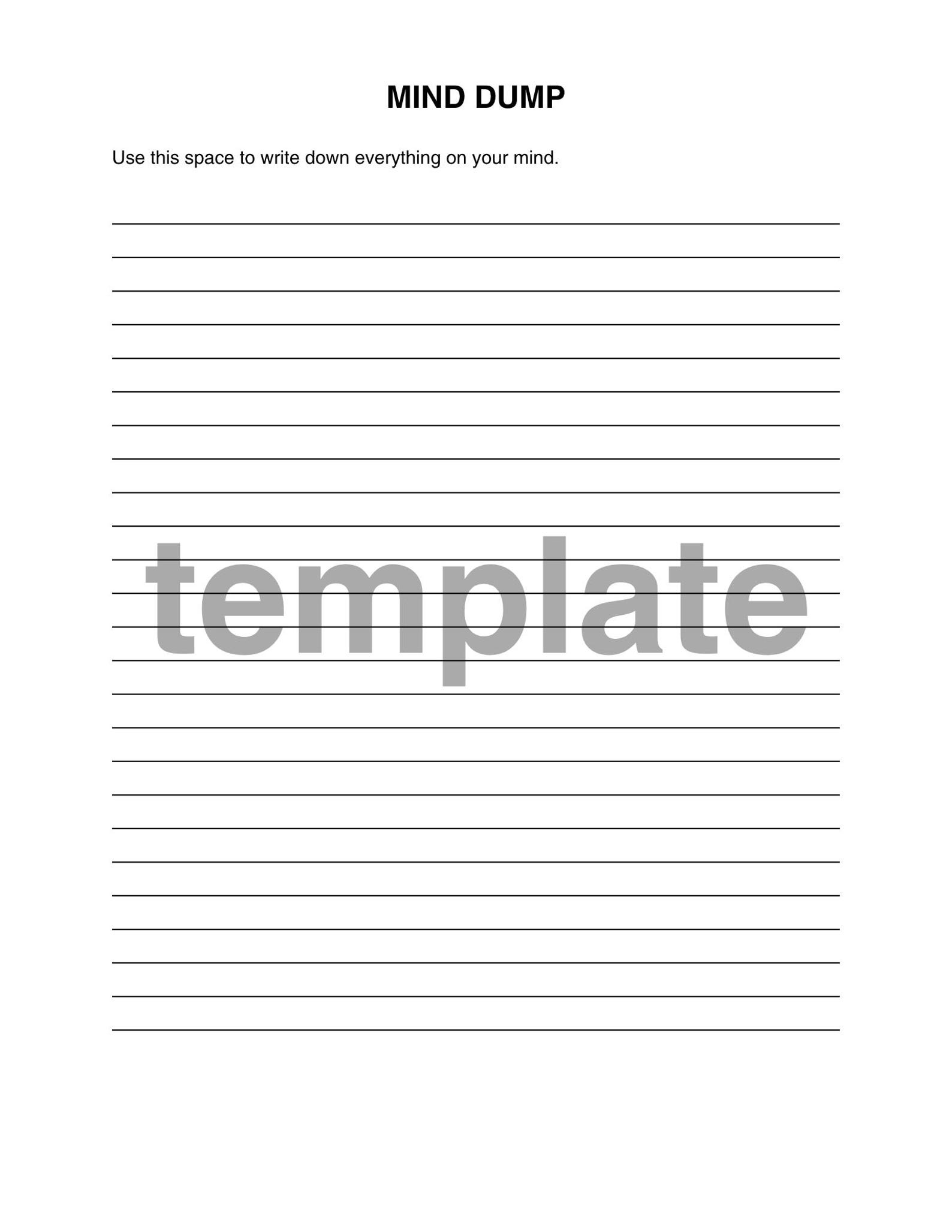 Mindset Reset Journal Printable | Daily Mental Clarity Prompts + Mood ...
