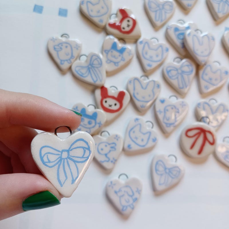 Ceramic Charms Porcelain - Etsy