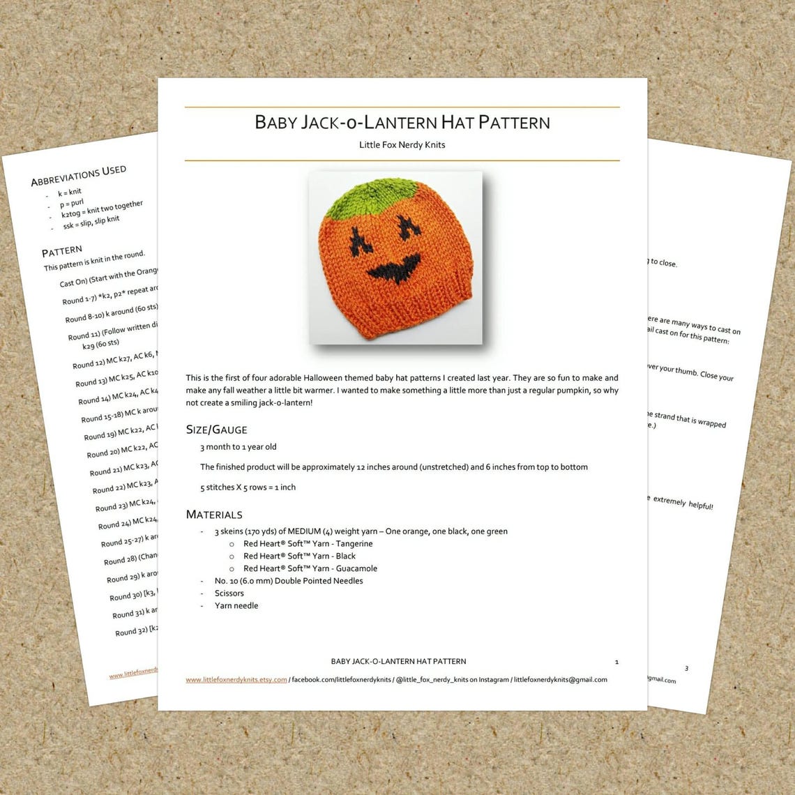 Pumpkin Halloween Hat Jack-O-Lantern Hat Toddler Halloween | Etsy