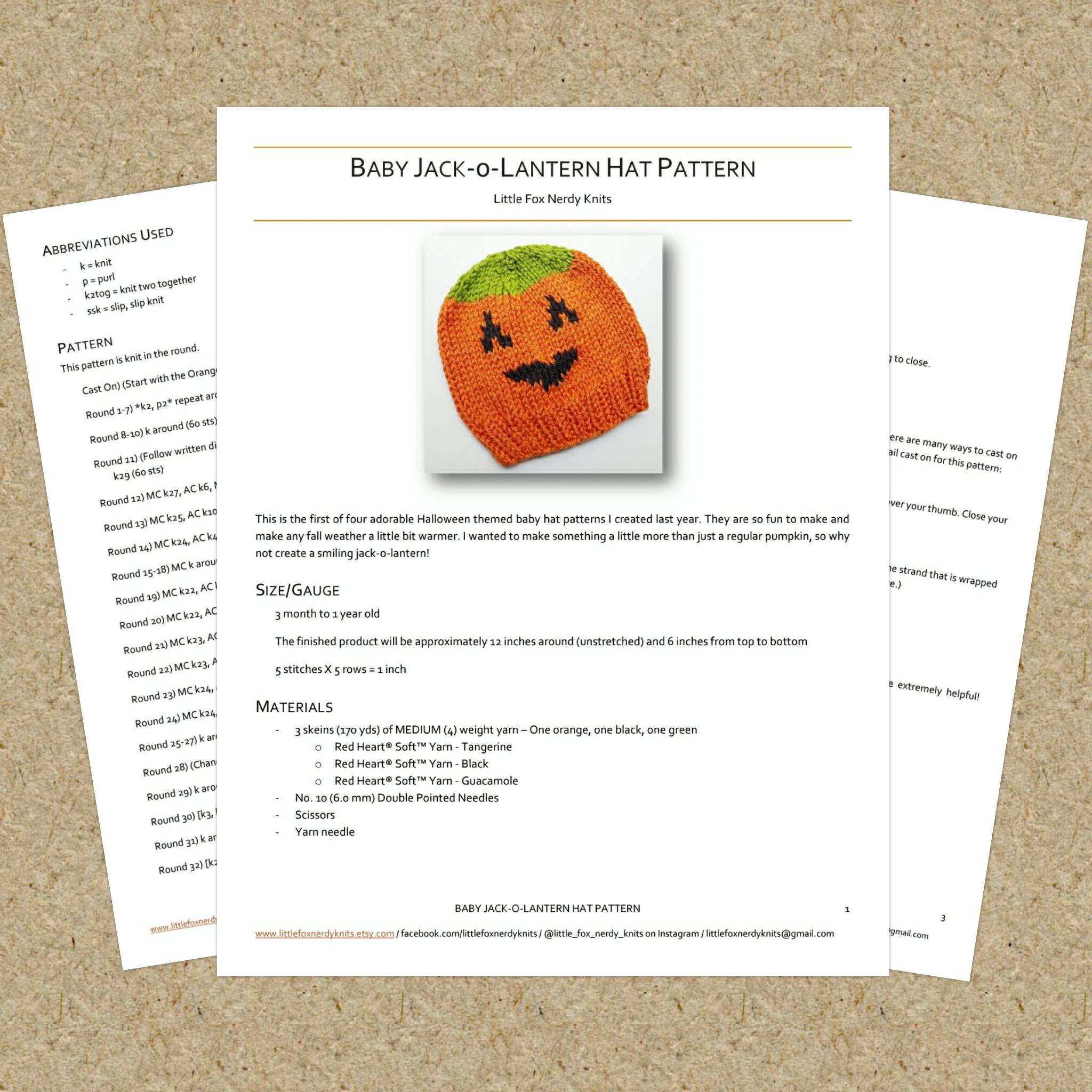 Pumpkin Halloween Hat Jack-O-Lantern Hat Toddler Halloween | Etsy