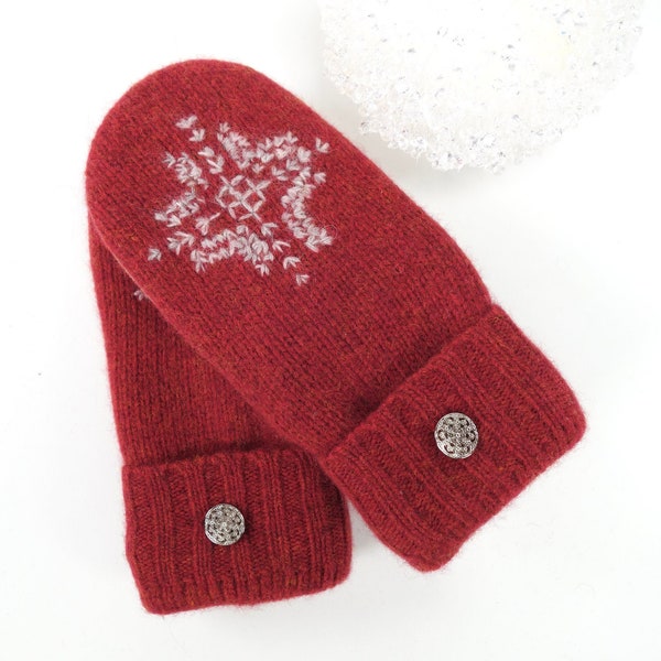 Red Mittens - Etsy