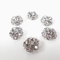 Collection of Rhinestone Buttons and Pin With Loose Rhinestones - Etsy