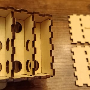 Wooden Maze Puzzle Box - DIY 3D Puzzle Cube, Challenging Brain Teaser ...