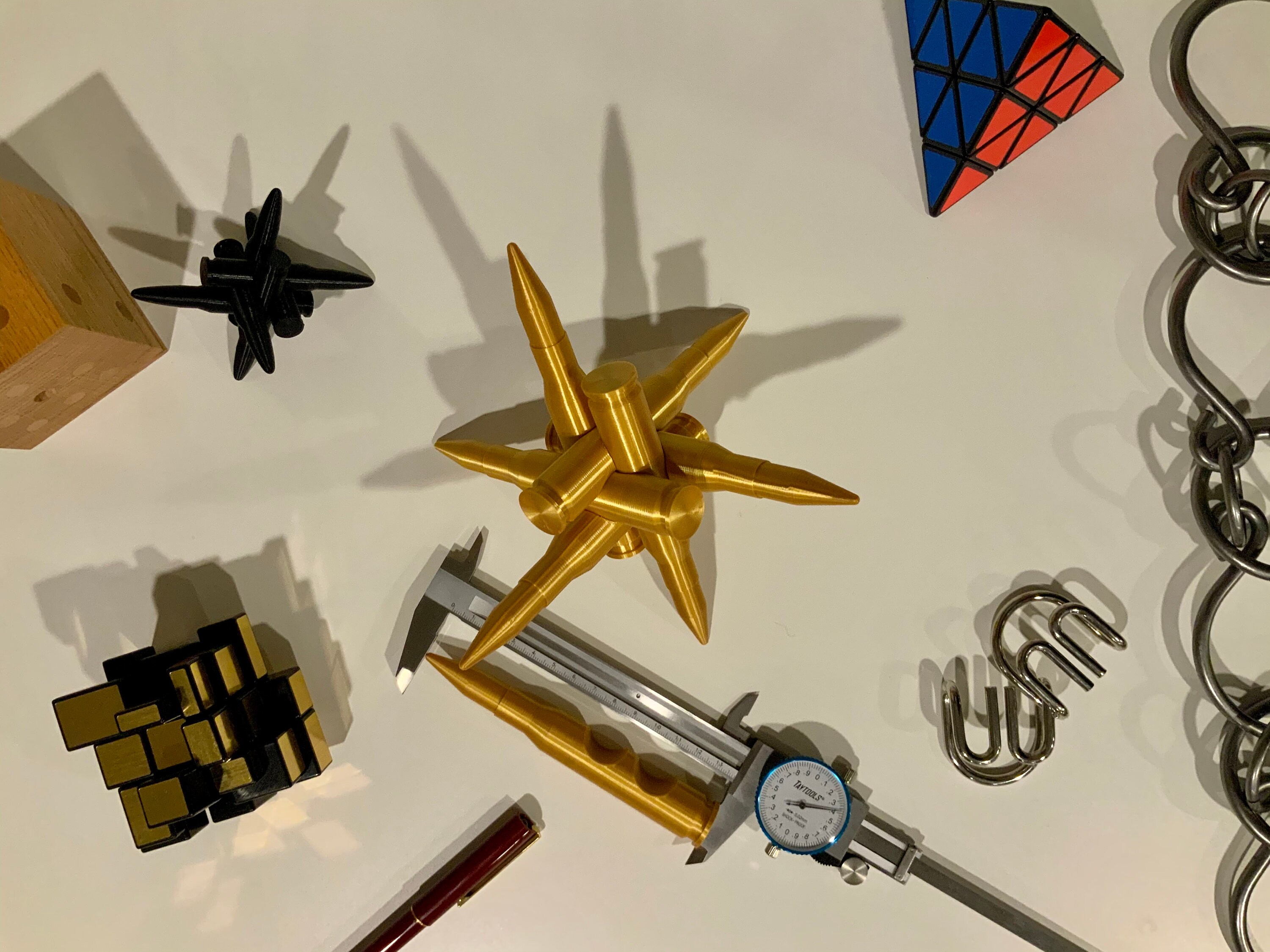 50 BMG Bullet Burr Brainteaser Puzzle 3 - Six Interlocking .50 BMG ...