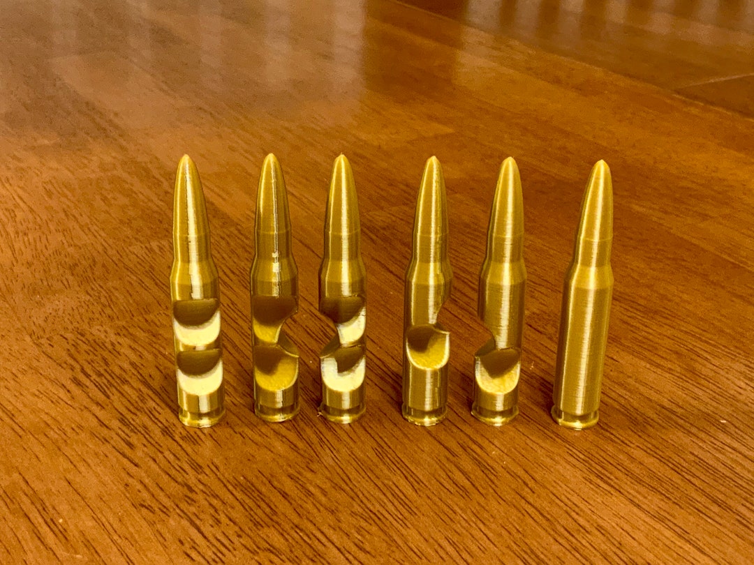 Bullet Burr Brainteaser Puzzle Design 3 - Six Interlocking .308 ...