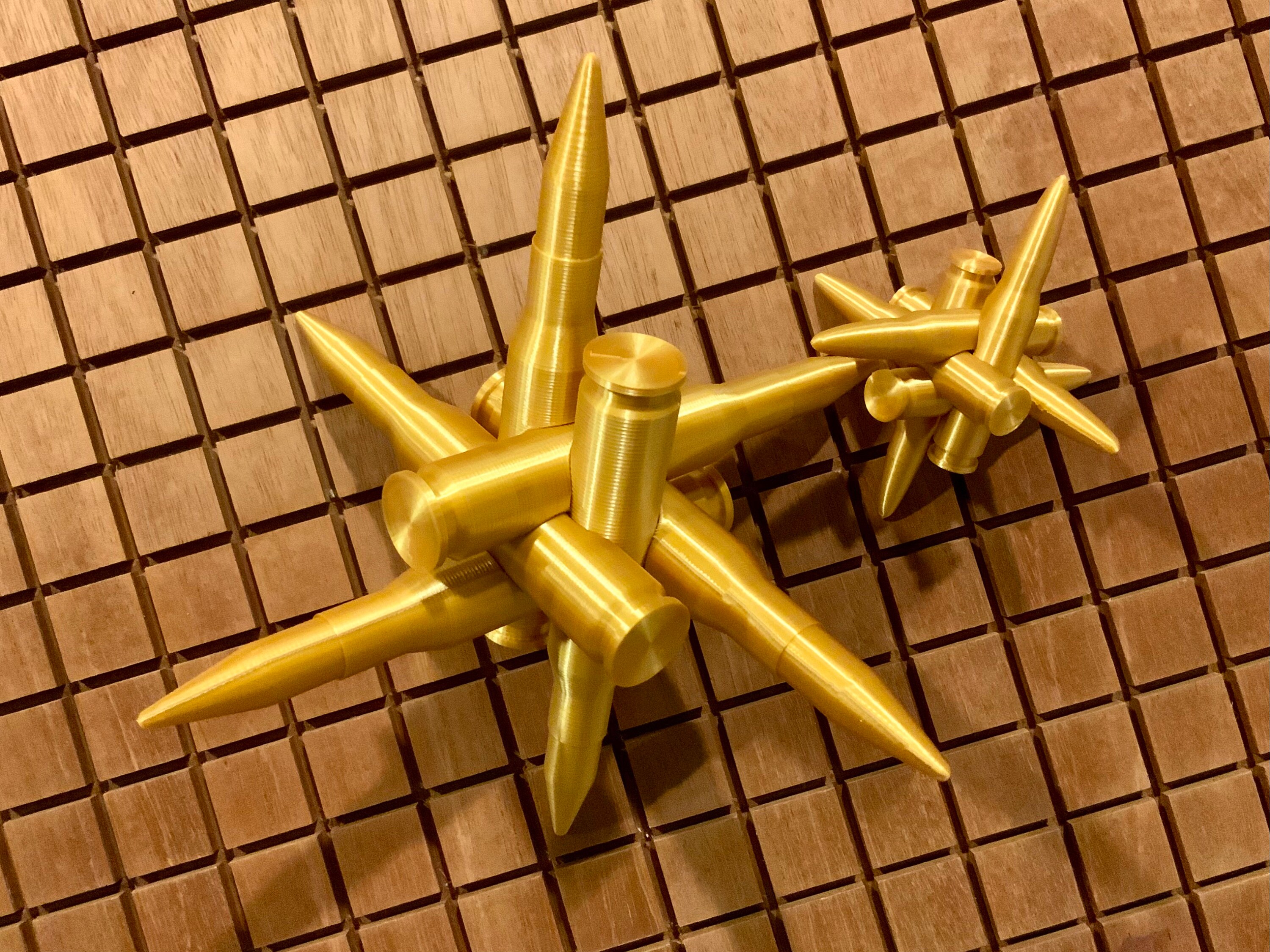 50 BMG Bullet Burr Brainteaser Puzzle 3 - Six Interlocking .50 BMG ...
