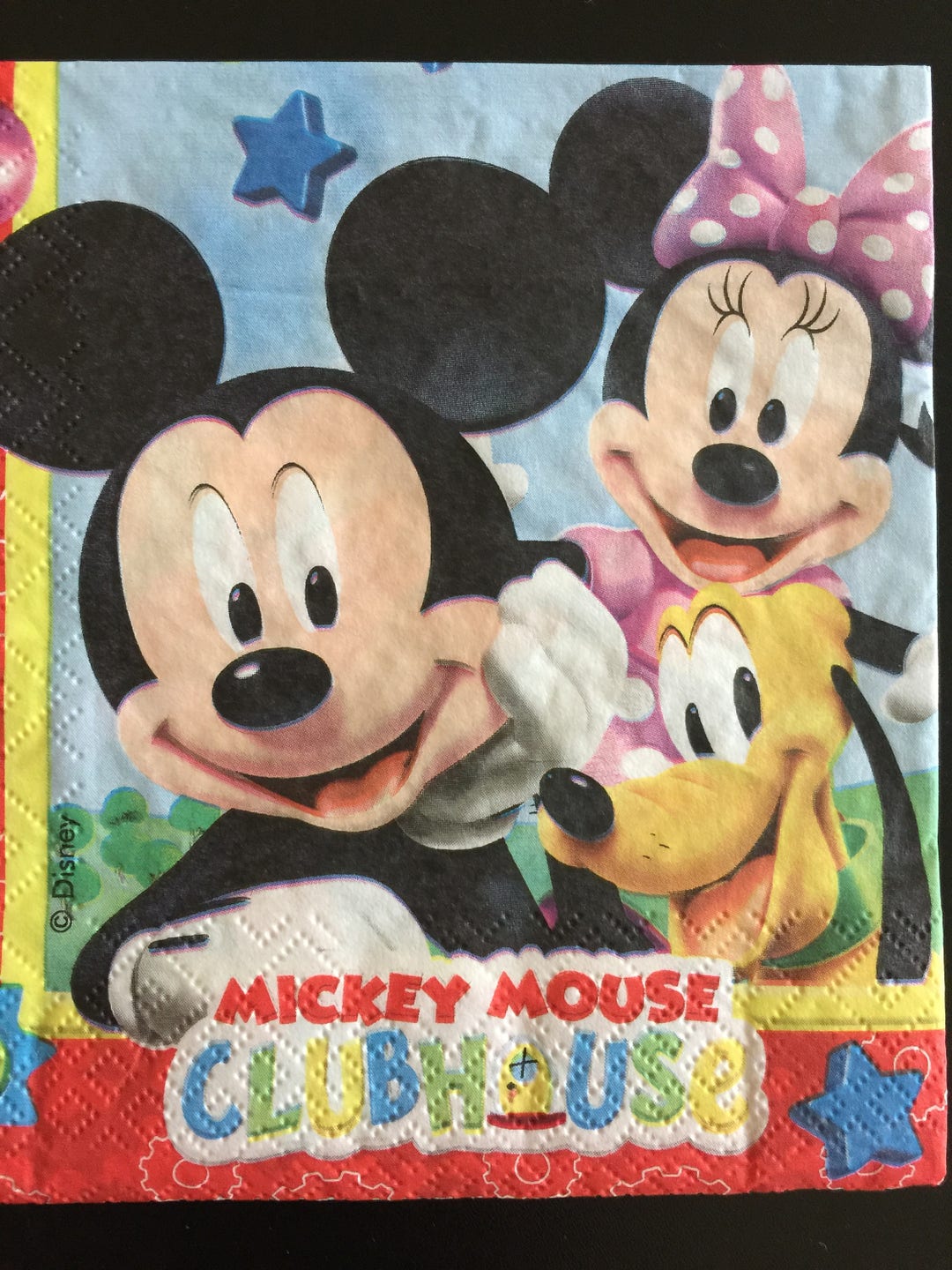 Paper Napkins for Decoupage Set 4 Children Party Napkins Mickey Mouse ...