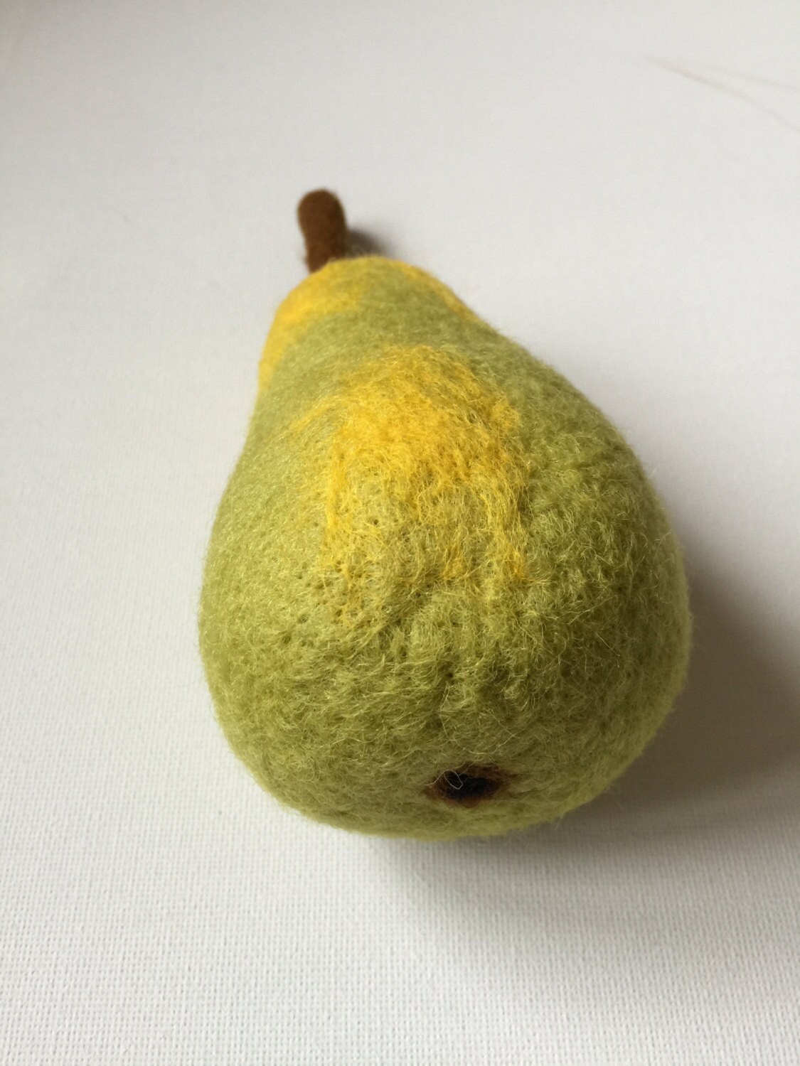 Pear Needle Felted Fruit Education Toy Play Food Waldorf Wool Handmade ...