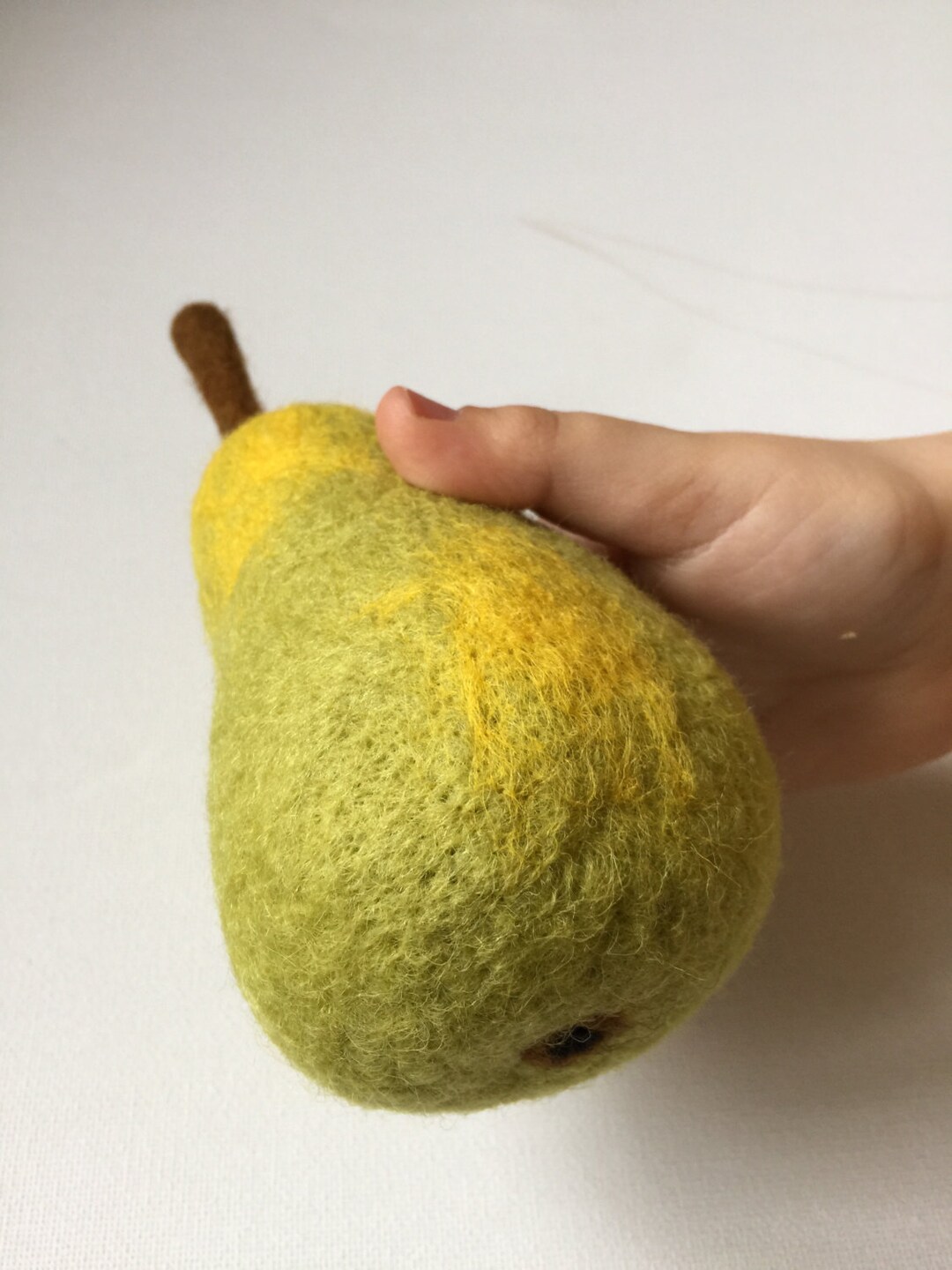 Pear Needle Felted Fruit Education Toy Play Food Waldorf Wool Handmade ...