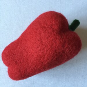 Felted Vegetable Felting Paprika Sweet Pepper Play Food Waldorf Wool ...
