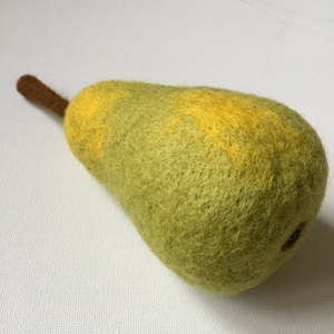 Pear Needle Felted Fruit Education Toy Play Food Waldorf Wool Handmade ...