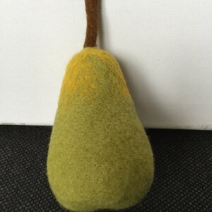 Pear Needle Felted Fruit Education Toy Play Food Waldorf Wool Handmade ...