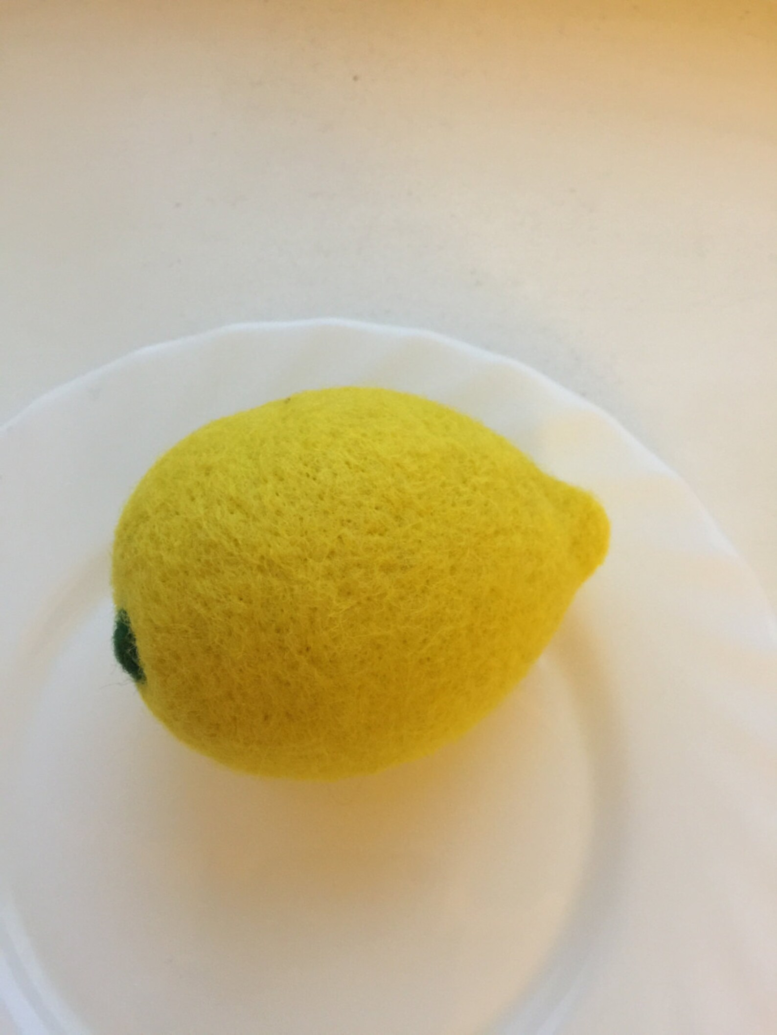 Lemon Needle Felted Fruit Kitchen Decor Play Food Waldorf Wool ...