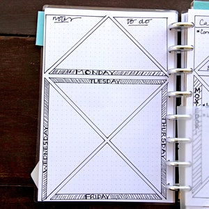 Diagonal Bullet Journaling Stencil Makes Fun Chevron, Triangle and ...