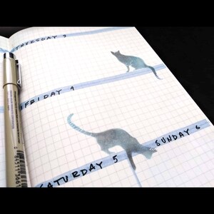 Cat Lover Bullet Journaling Stencil is the Perfect Kitty Themed Bujo ...