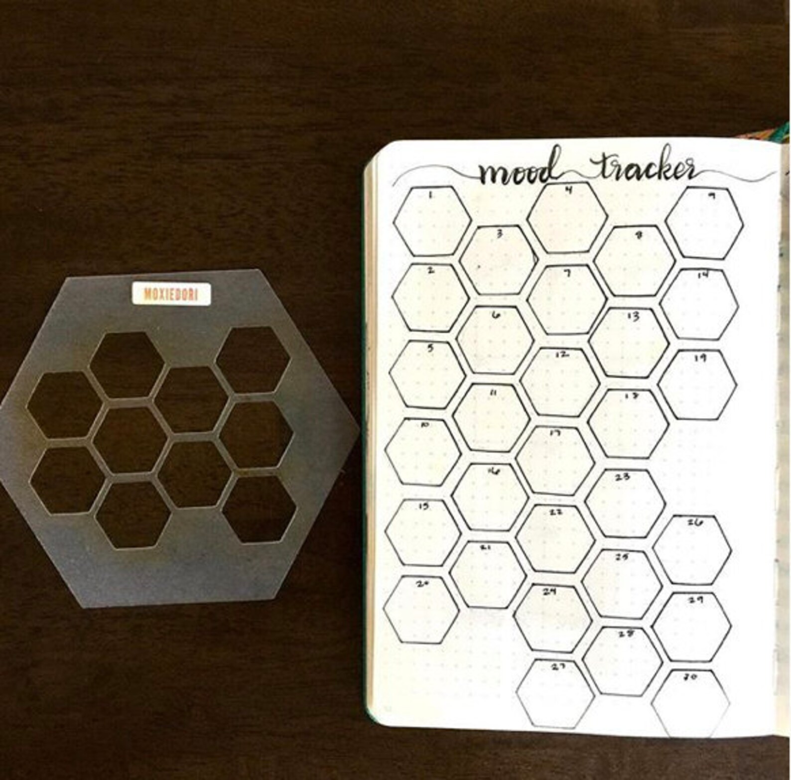 Honeycomb Hexagon Bullet Journaling Stencil Creates Fun | Etsy UK