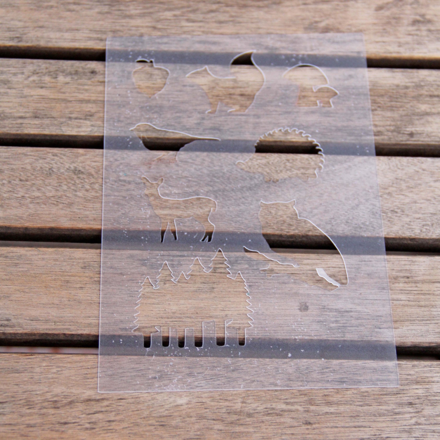 Woodland animals bullet journaling stencil adds owls | Etsy