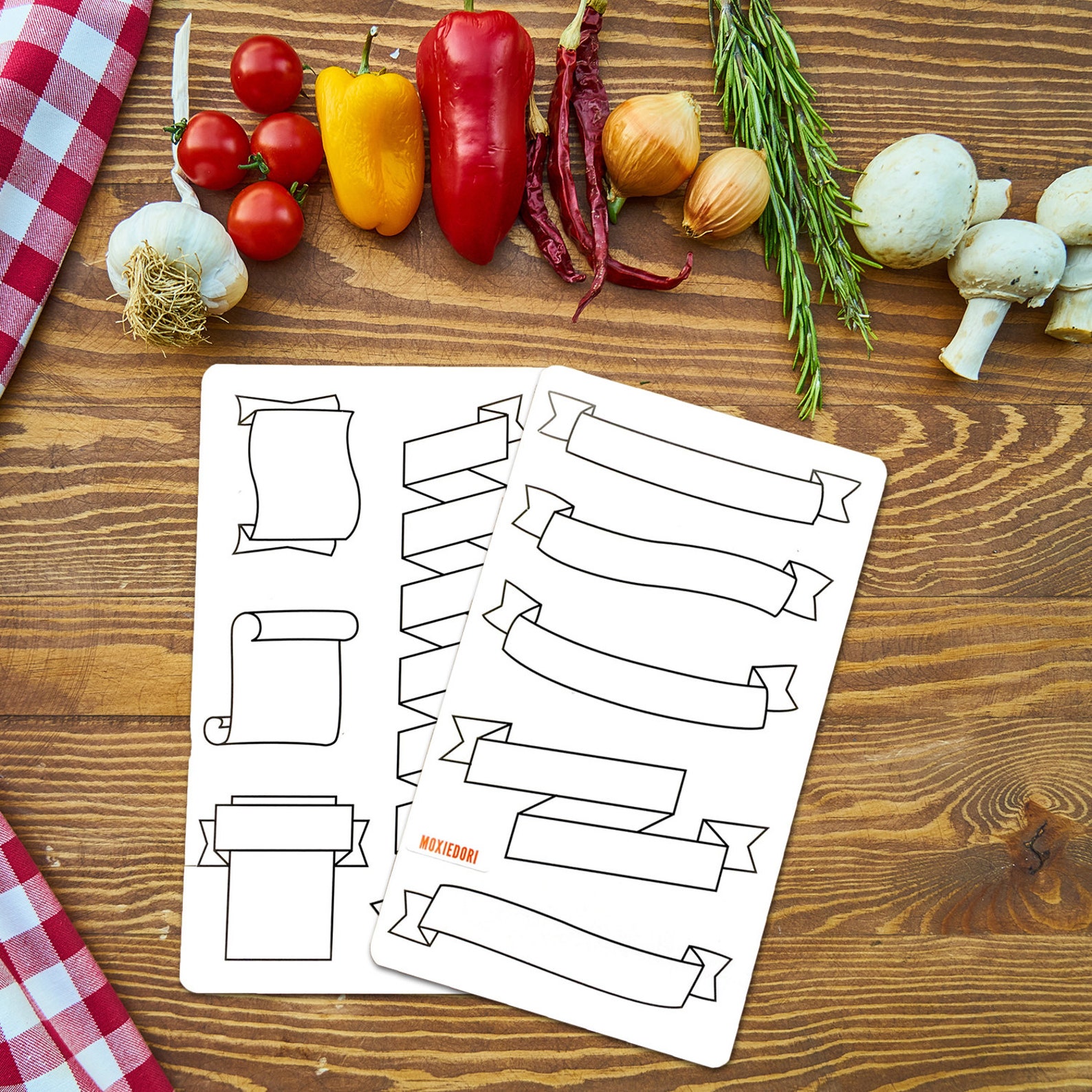 Banners Scrolls and Flags Bullet Journaling Tracing Card | Etsy