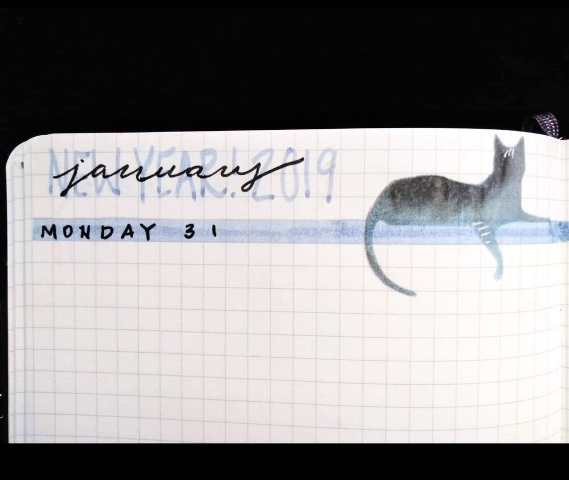 Cat Lover Bullet Journaling Stencil is the Perfect Kitty - Etsy