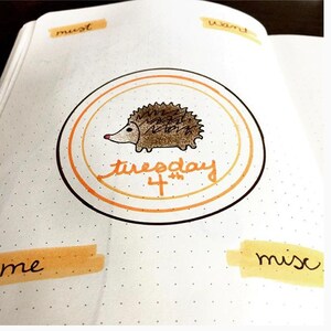 Woodland Animals Bullet Journaling Stencil Adds Owls, Hedgehogs and ...
