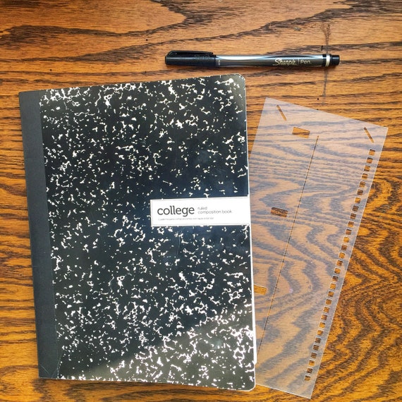 Pen And Composition Notebook