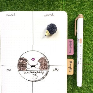 Woodland Animals Bullet Journaling Stencil Adds Owls, Hedgehogs and ...