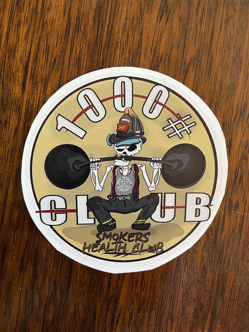 1000 Pound Club Sticker - 4 Inch Decal - Thousand Pound Club ...