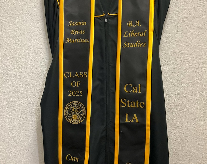 Class of 2026 Graduation Sash, Personalized Graduation Sash, Cal Sate ...