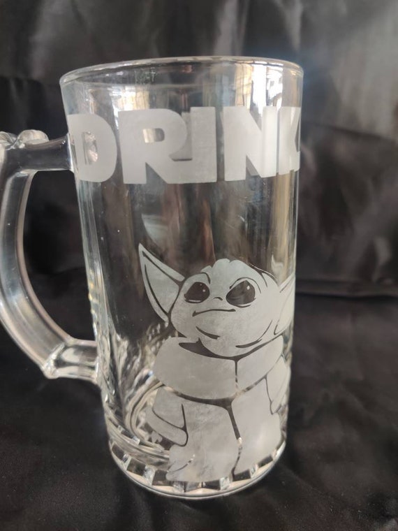 Grogu baby Yoda 16oz Beer Mug | Etsy