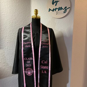 Personalized Graduation Sash, Class of 2026, Personalized Graduation ...