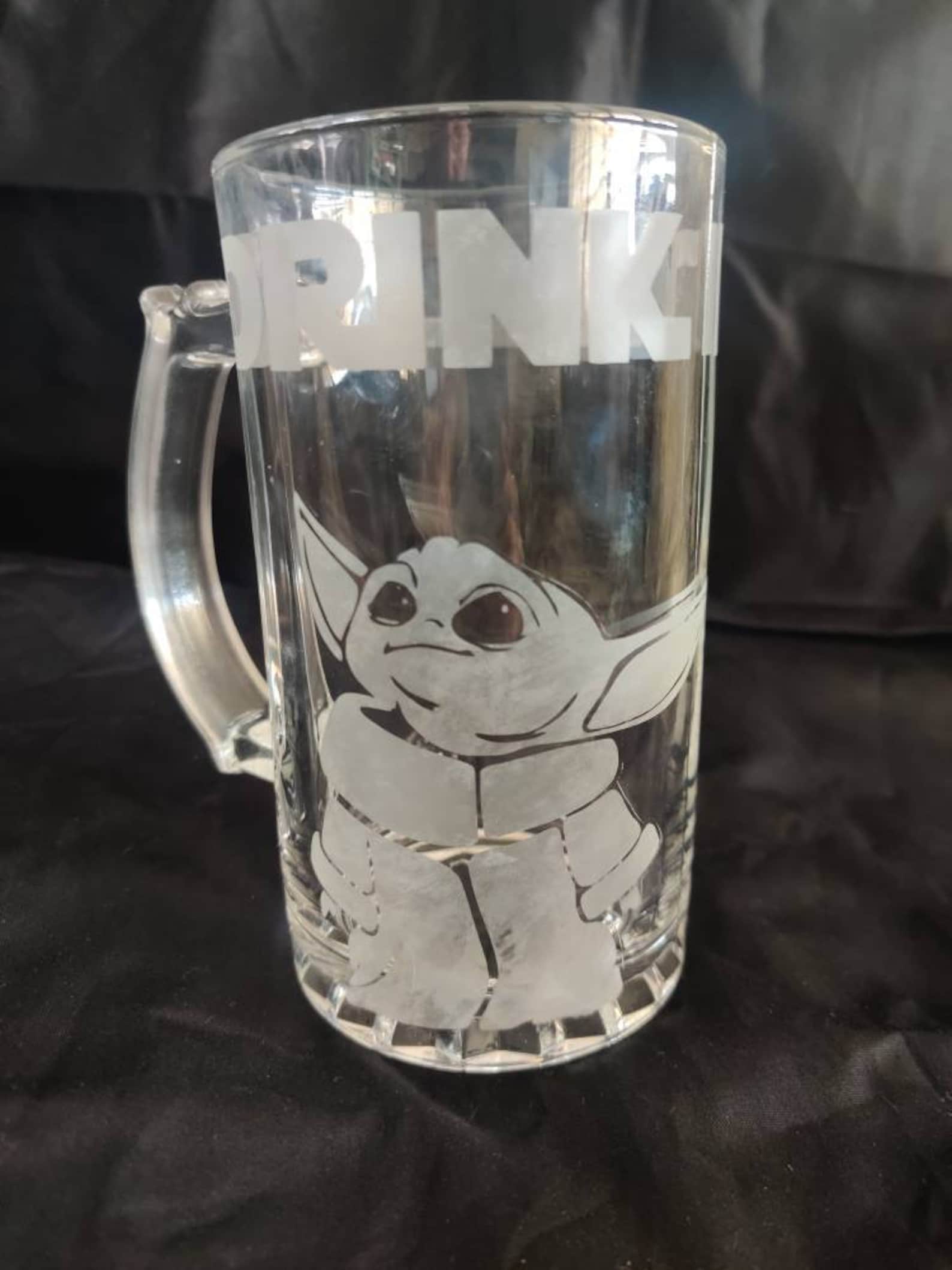 Grogu baby Yoda 16oz Beer Mug | Etsy