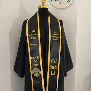 Class of 2026 Graduation Sash, Personalized Graduation Sash, Cal Sate ...