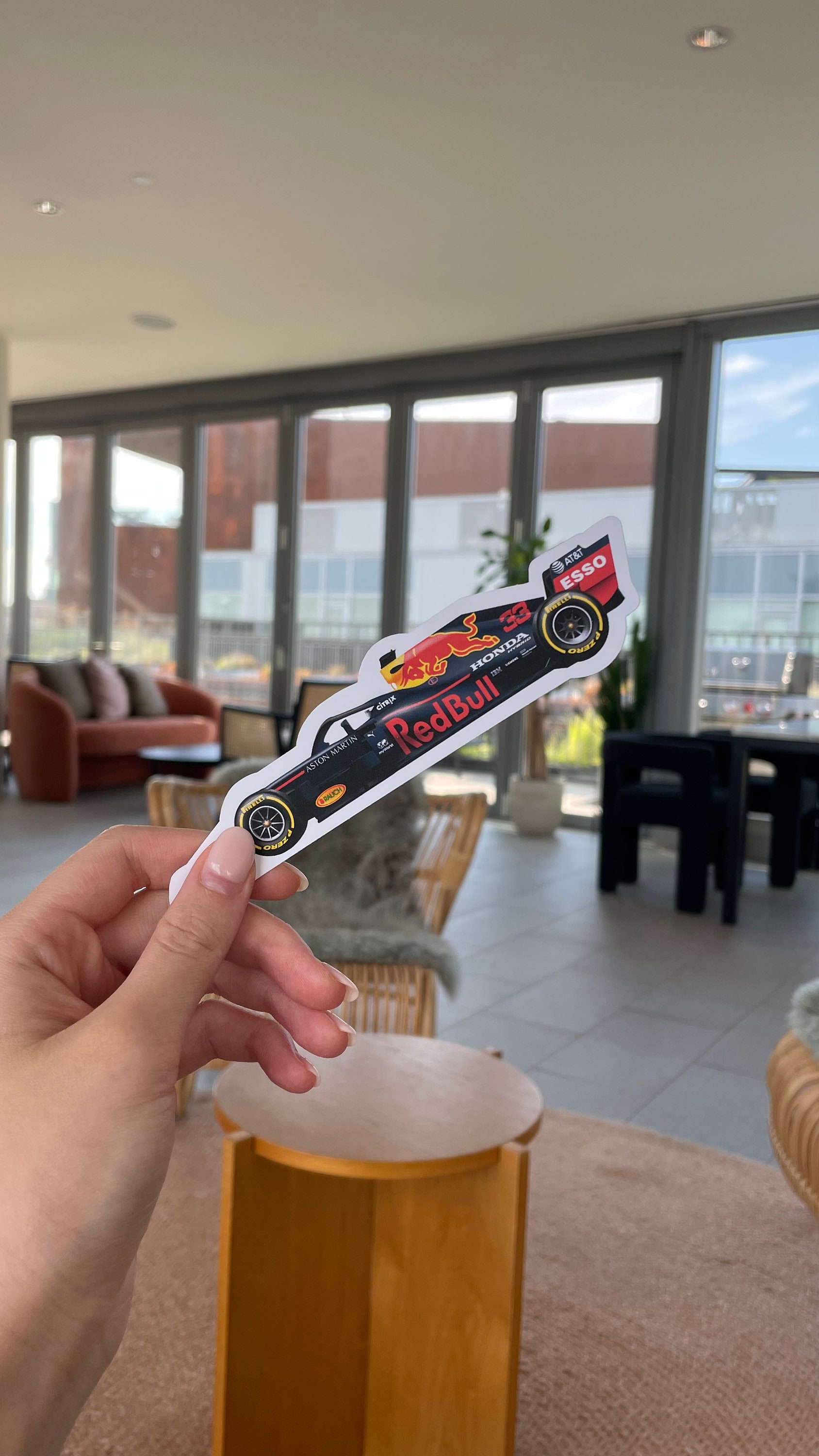 Red Bull F1 Die-cut Sticker | Matte Vinyl Die Cut Stickers | Red Bull ...