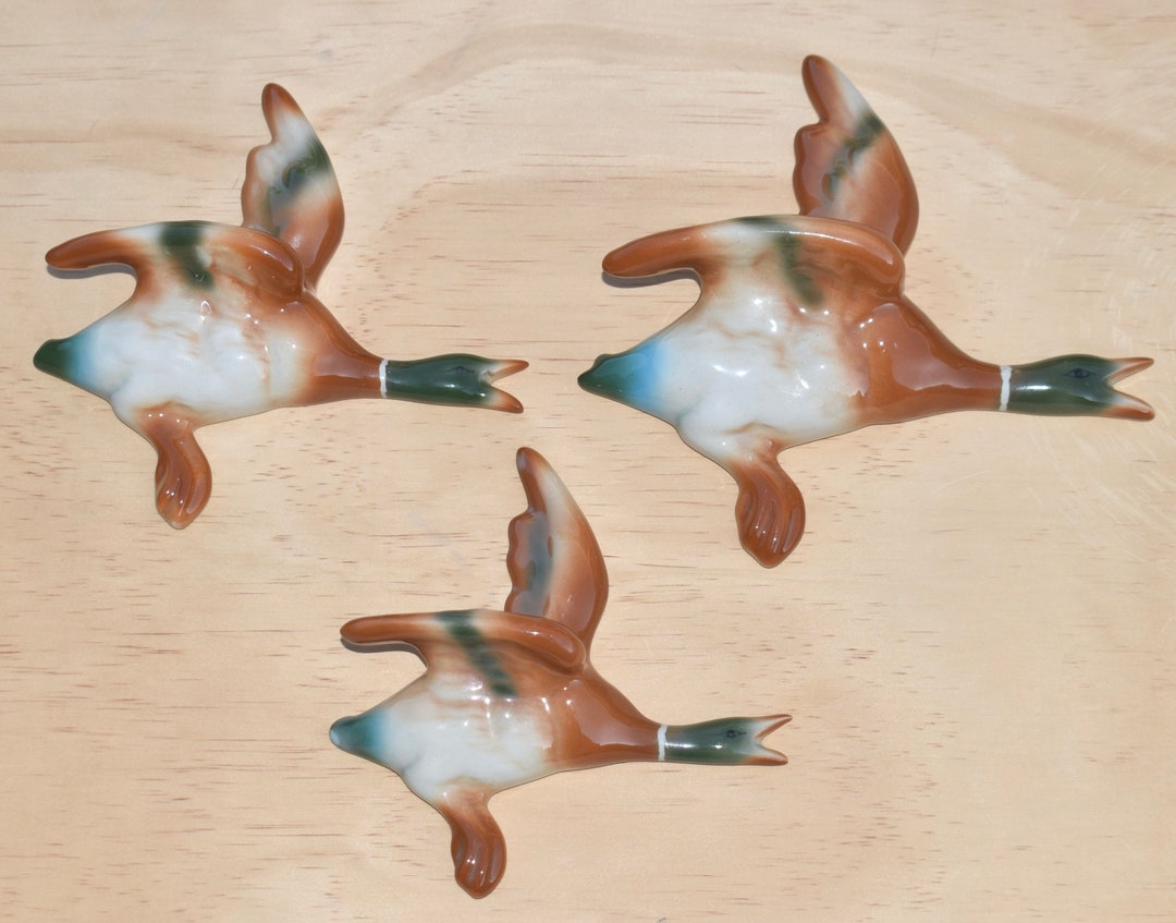 Ceramic Flying Wall Ducks, Retro, Must Have. - Etsy Australia