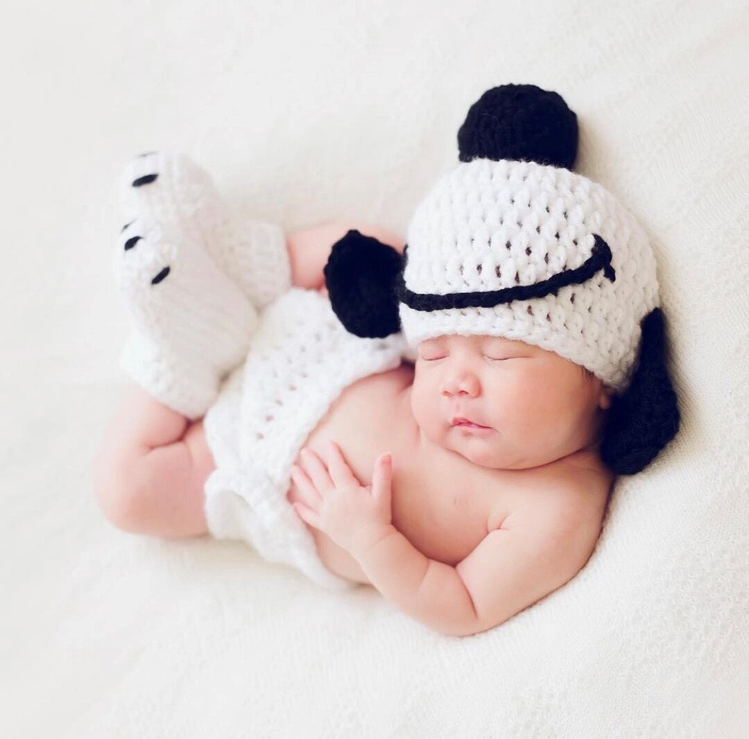 Newborn Snoopy Outfit Set - Etsy