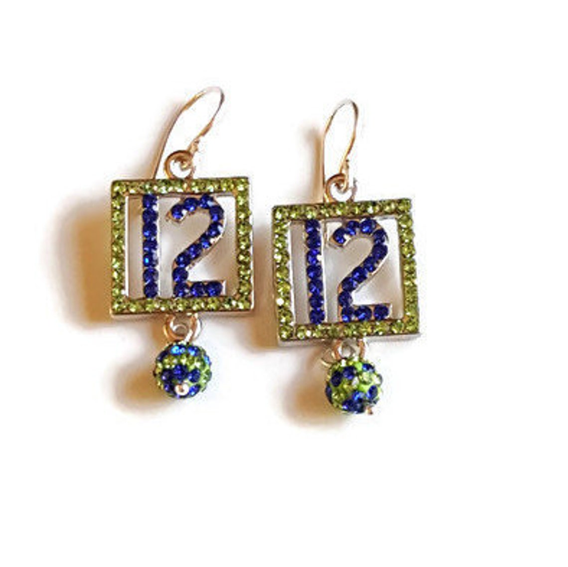 Seahawks 12 Fan Earrings Seahawks Jewelry Seahawk Earrings - Etsy