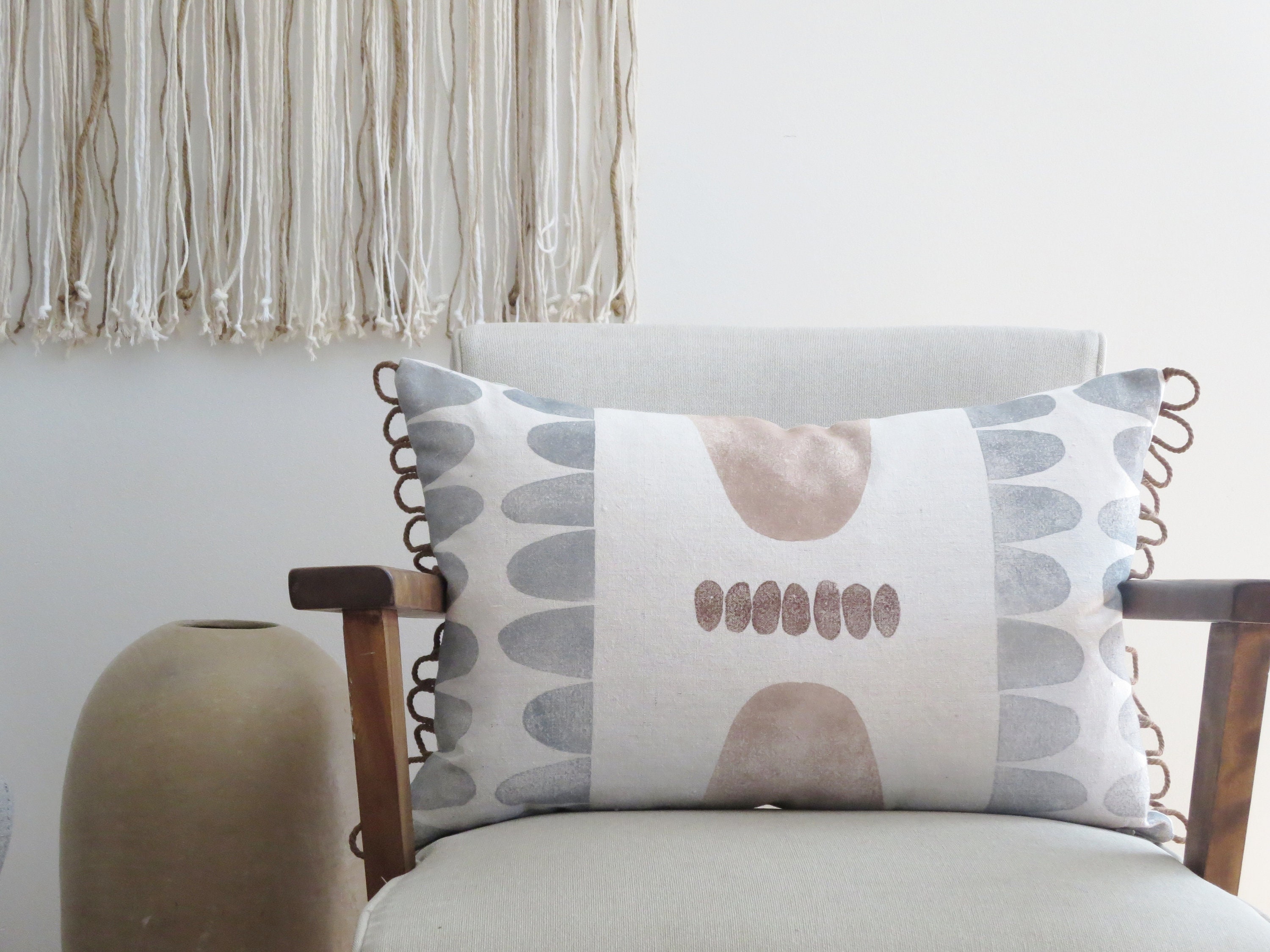 Pillow Cover Earth Tones Scandi Decor Cozy Modern Organic - Etsy