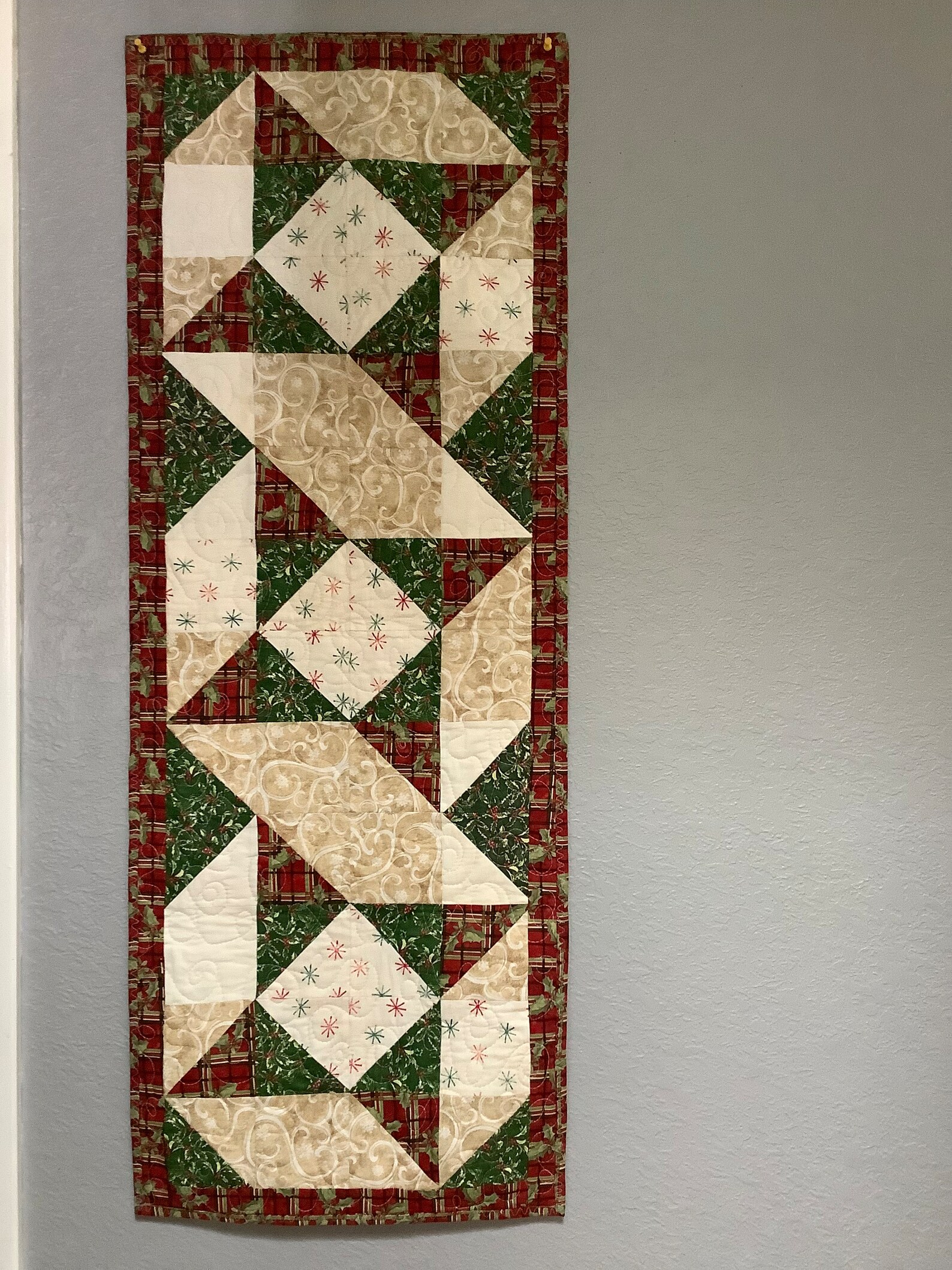 Table Runner, Christmas Table Runner, Shining Star Table Runner, Holiday Table Runner, Star ...