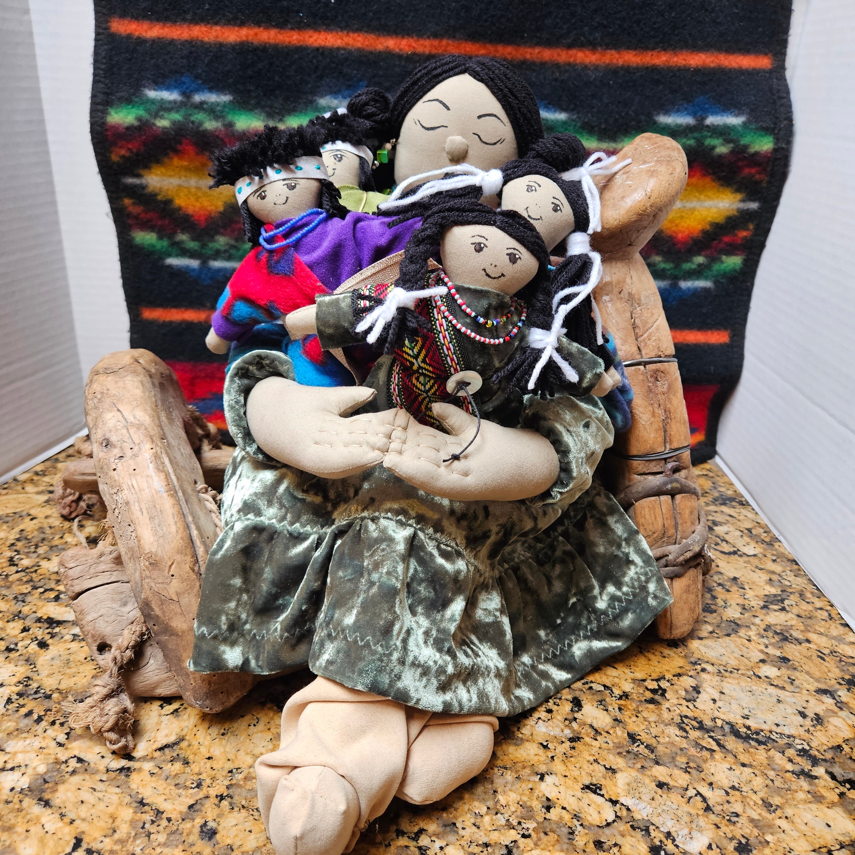 Native American Story Teller Dolls, Cloth Storyteller, Hopi Storyteller ...