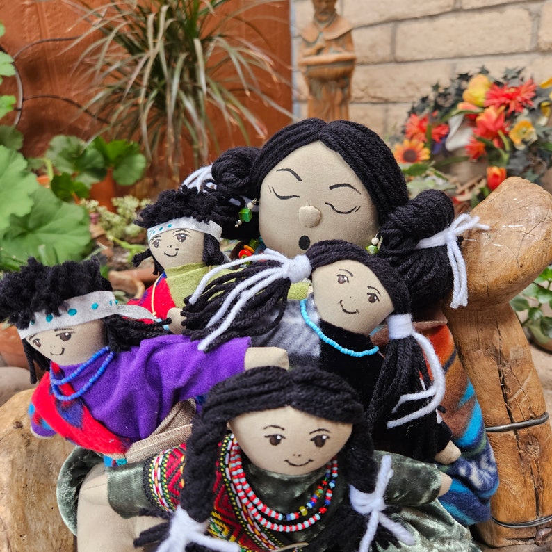 Native American Story Teller Dolls, Cloth Storyteller, Hopi Storyteller ...