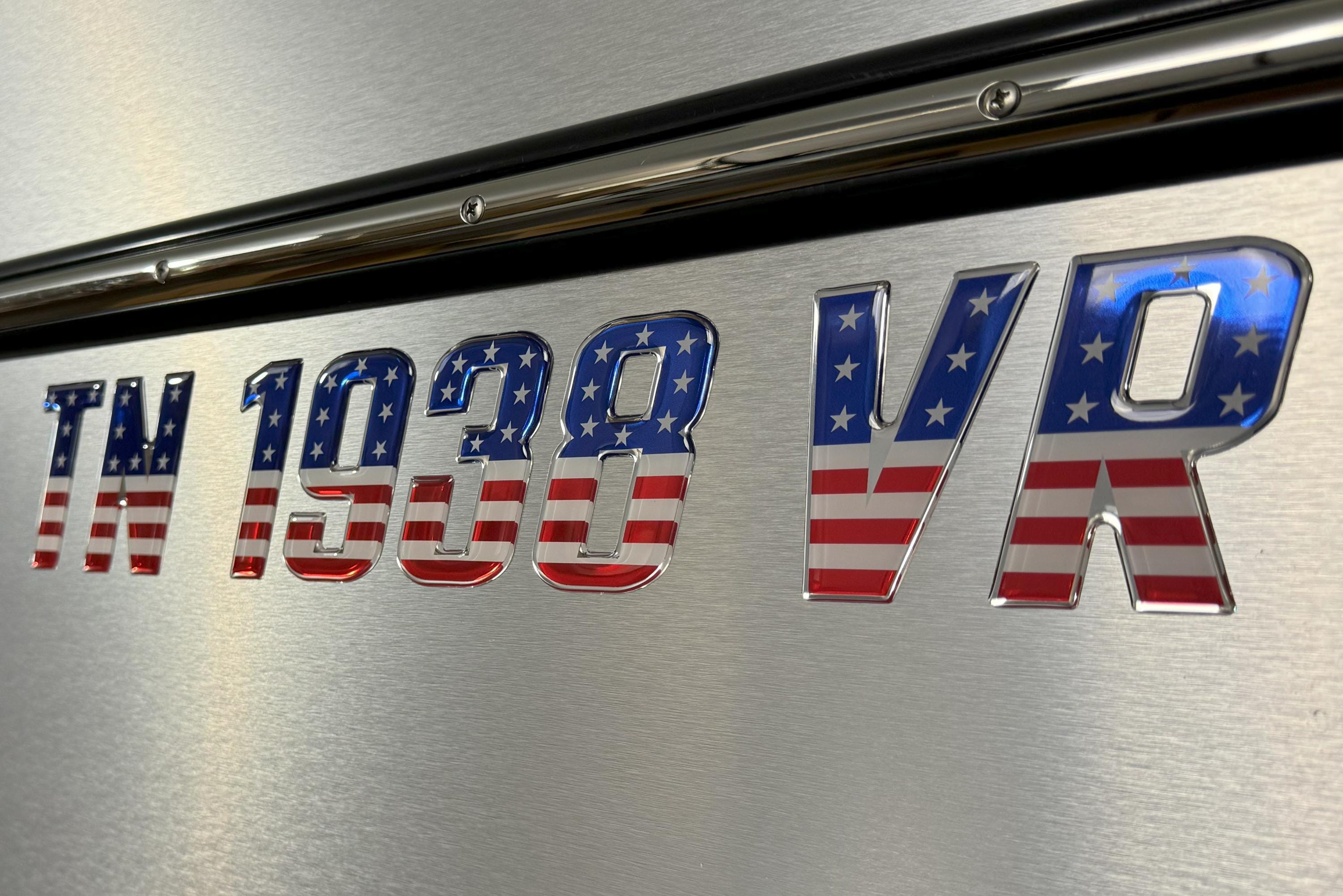 USA Boat Registration Numbers: 3" Domed Decals, Sleek Italic Font - Etsy