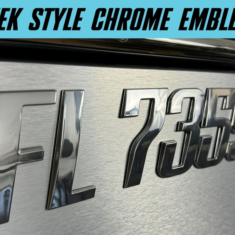 3d Chrome Car Emblems Custom - Etsy