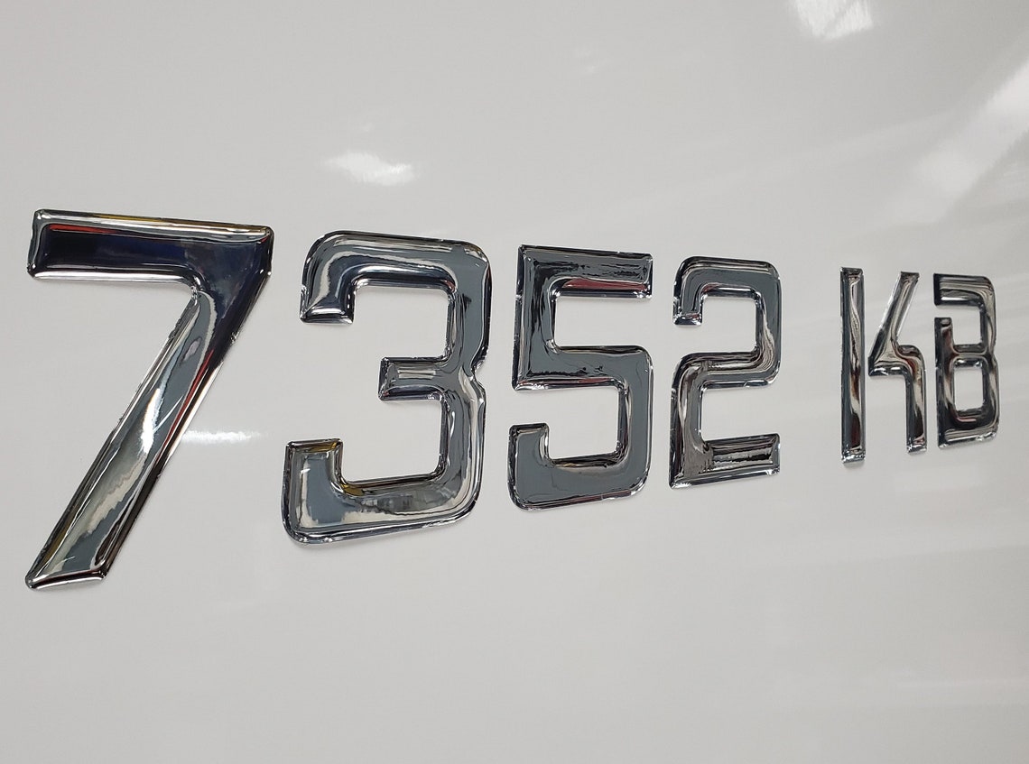 Boat Registration Numbers Domed Decals Stickers (set) - Etsy