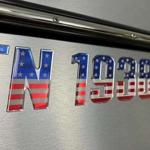USA Boat Registration Numbers: 3" Domed Decals, Sleek Italic Font - Etsy