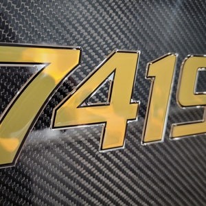 Boat Registration Numbers Domed Decals Stickers (set) Gold Domed ...