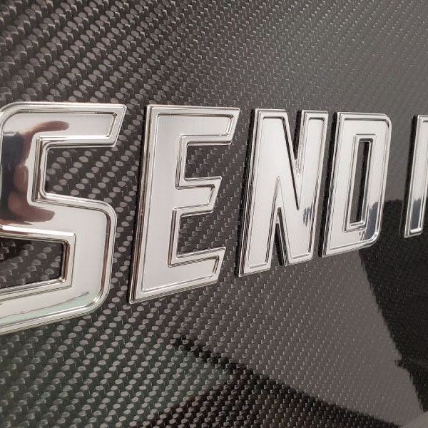 Chrome Boat Letters - Etsy