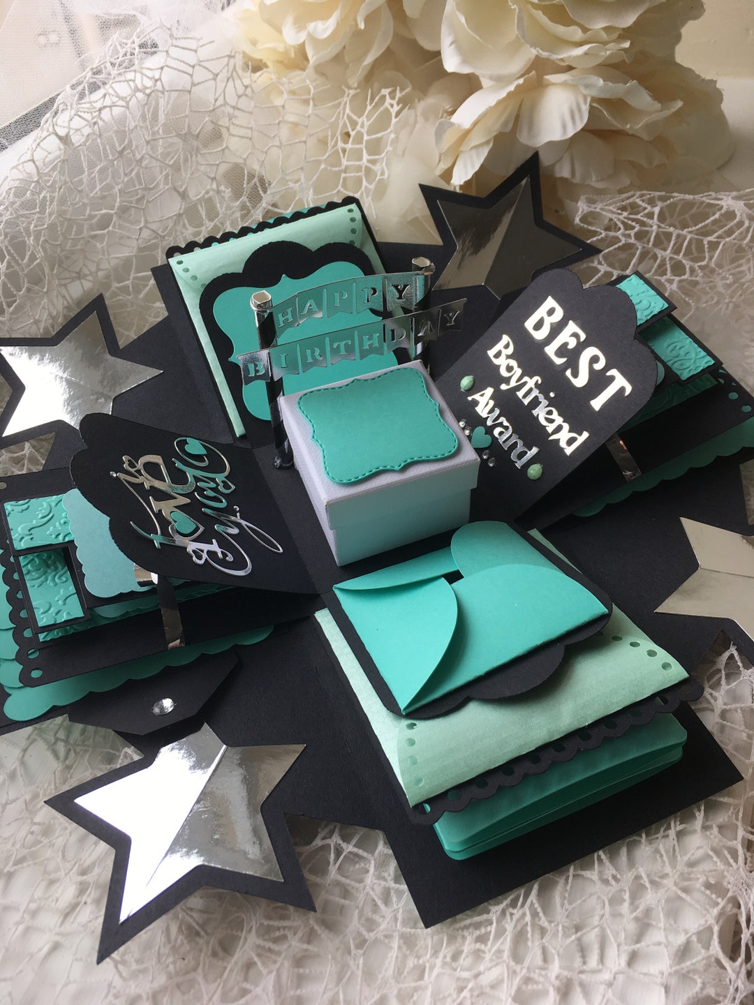 Happy Birthday Explosion Photo Box, Birthday Photo Box, Fathers Day ...