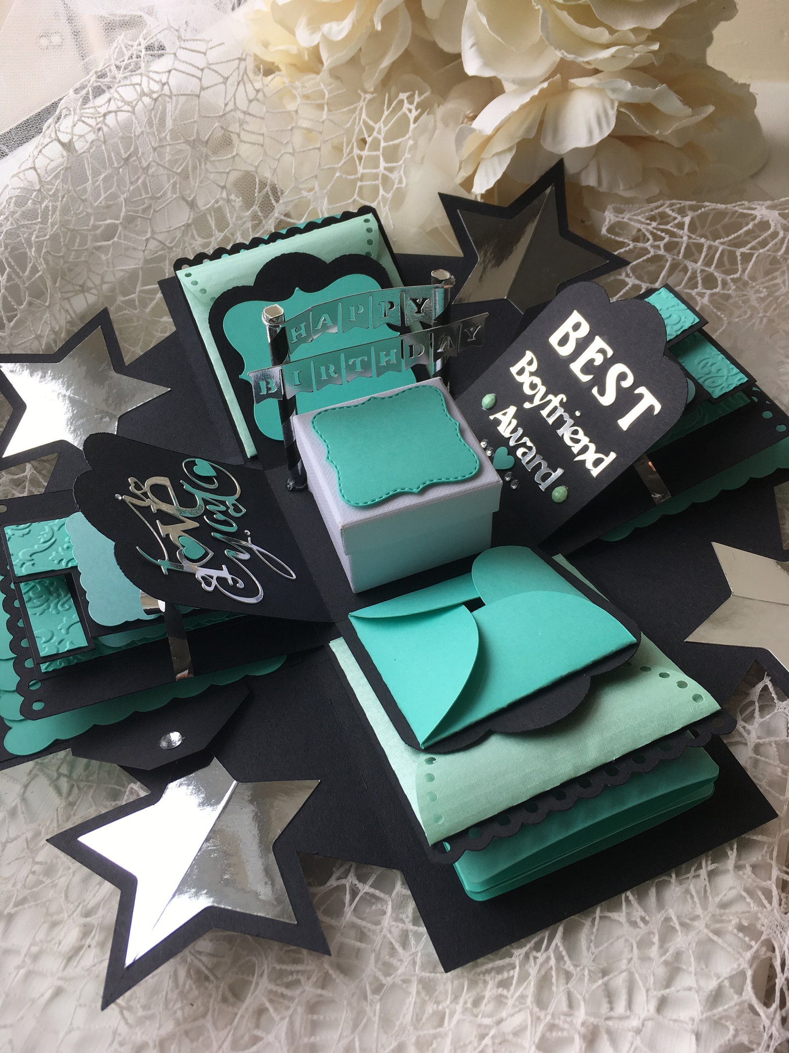 Happy Birthday Explosion Photo Box Birthday Photo Box | Etsy