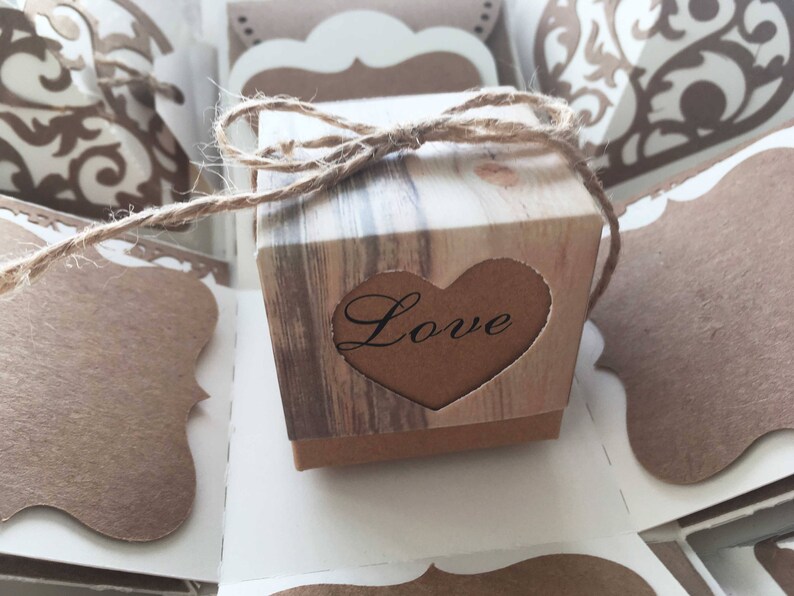 Rustic Explosion Photo Box Love Photo box perfect for | Etsy